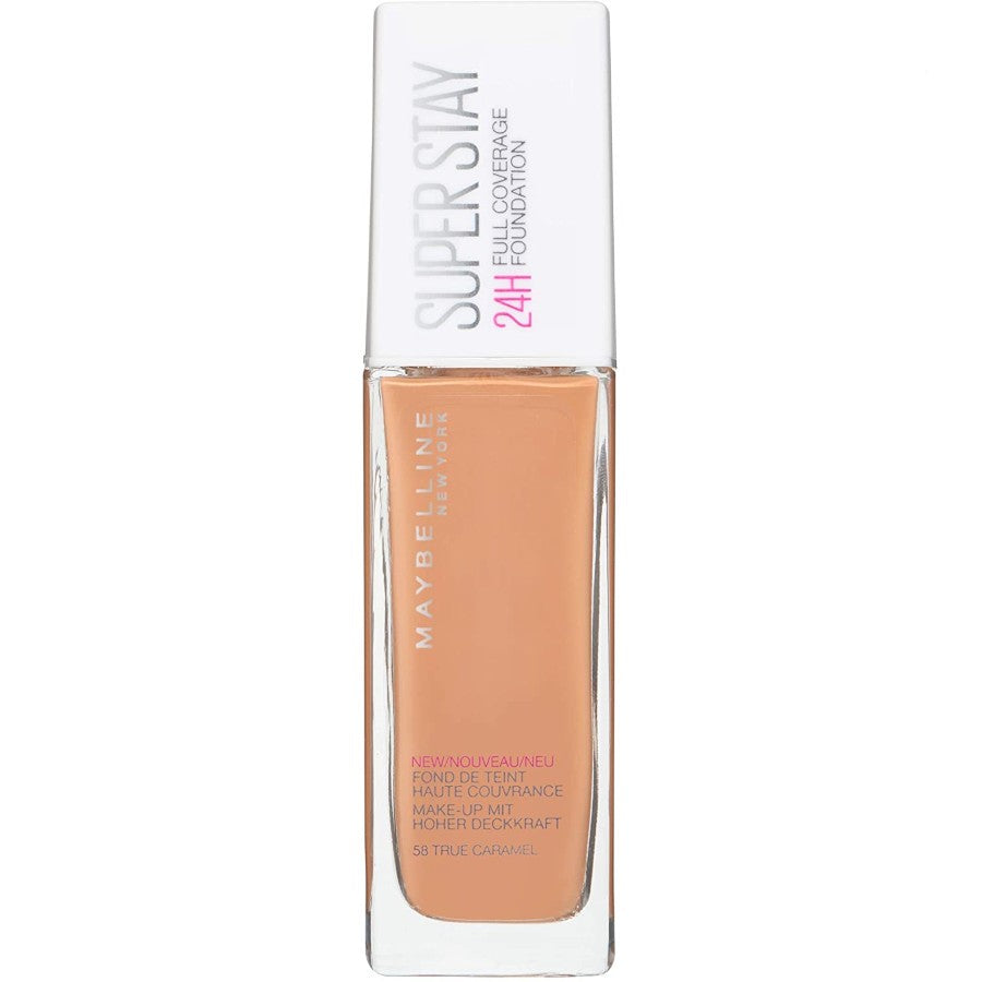 Maybelline Superstay 24HR Foundation 58 True Caramel – Very Cosmetics