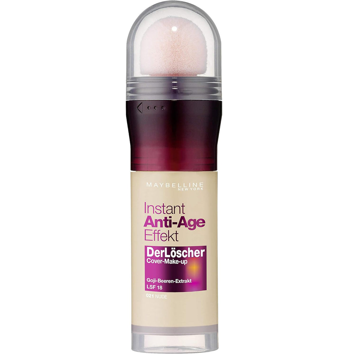 Maybelline Instant Anti Age Eraser Foundation 021 Nude - 20ml – Very ...