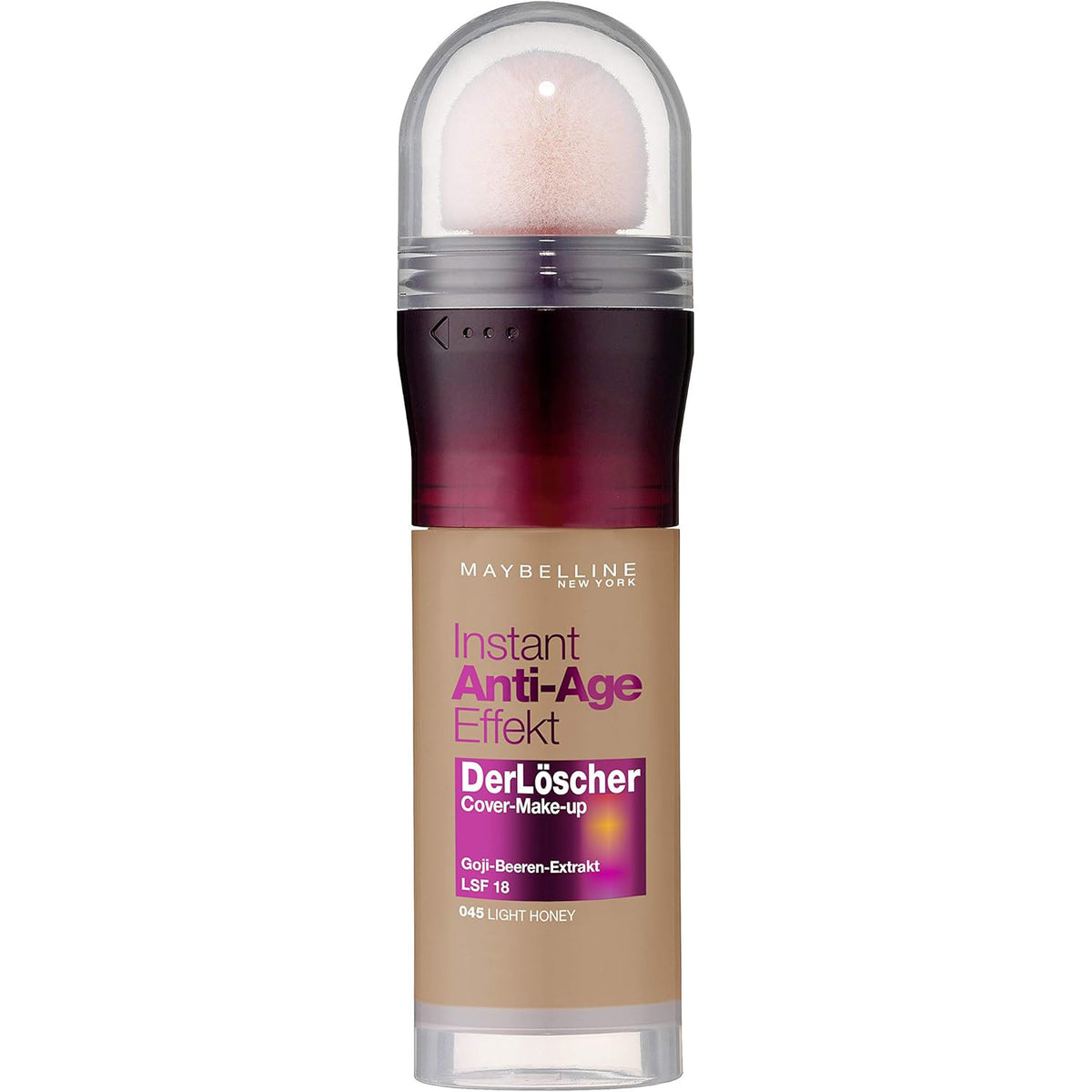 Maybelline Instant Anti Age Eraser Foundation 045 Light Honey - 20ml ...