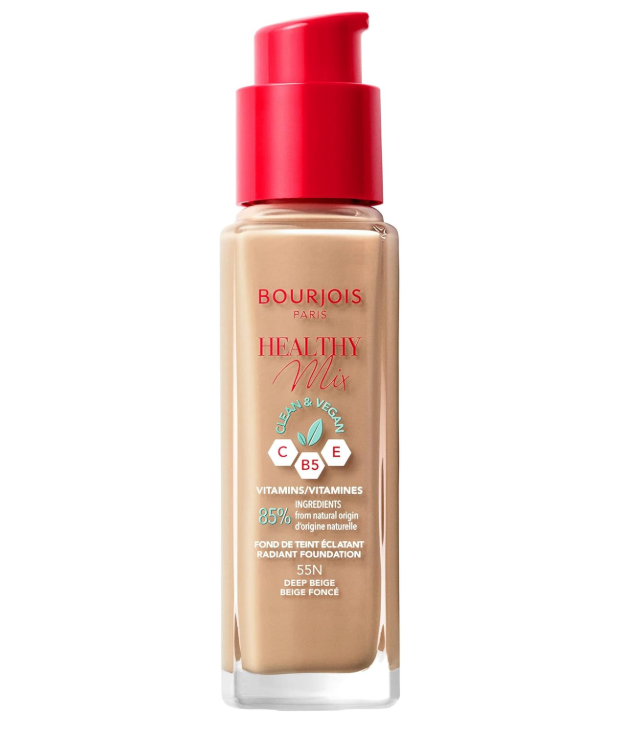 Bourjois Healthy Mix Foundation Clean & Vegan 55N Deep Beige – Very ...