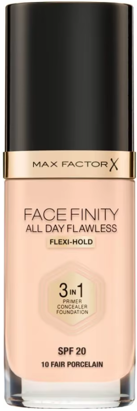 Max Factor Facefinity All Day Flawless 3 in 1 Foundation 10 Fair Porce ...